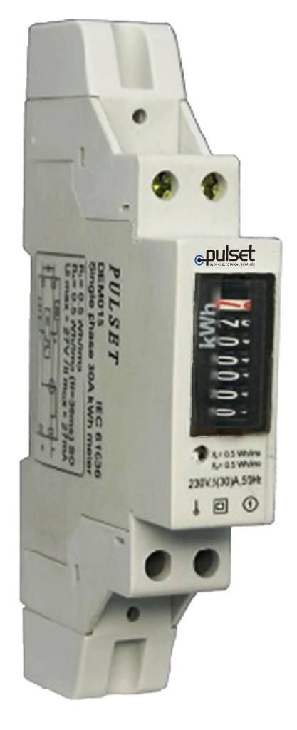 Din mount 1 module single phase kilowatt hour meter | Buy KWHM discount